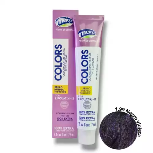 Tinte Negro Violeta 1.99 Meicys Profesional - La Plaza Morada