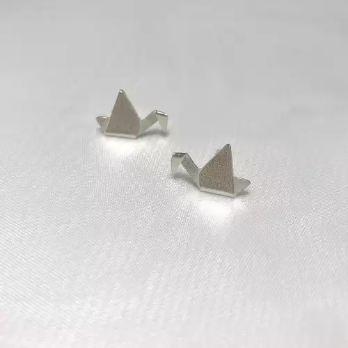 Topitos Origami Grulla | Plata 950 - La Plaza Morada