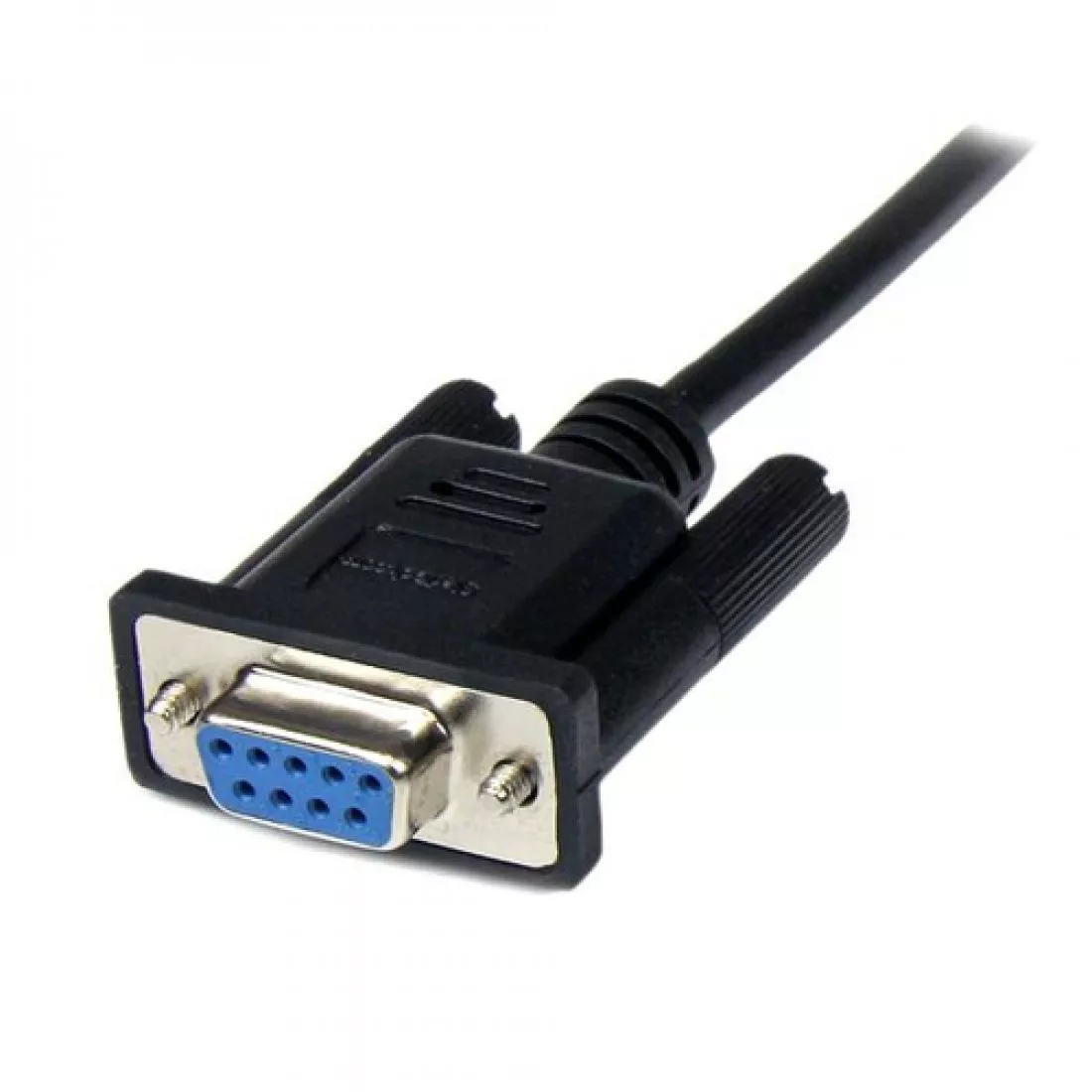 1m Black DB9 RS232 Null Modem Cable F/M - Linalca