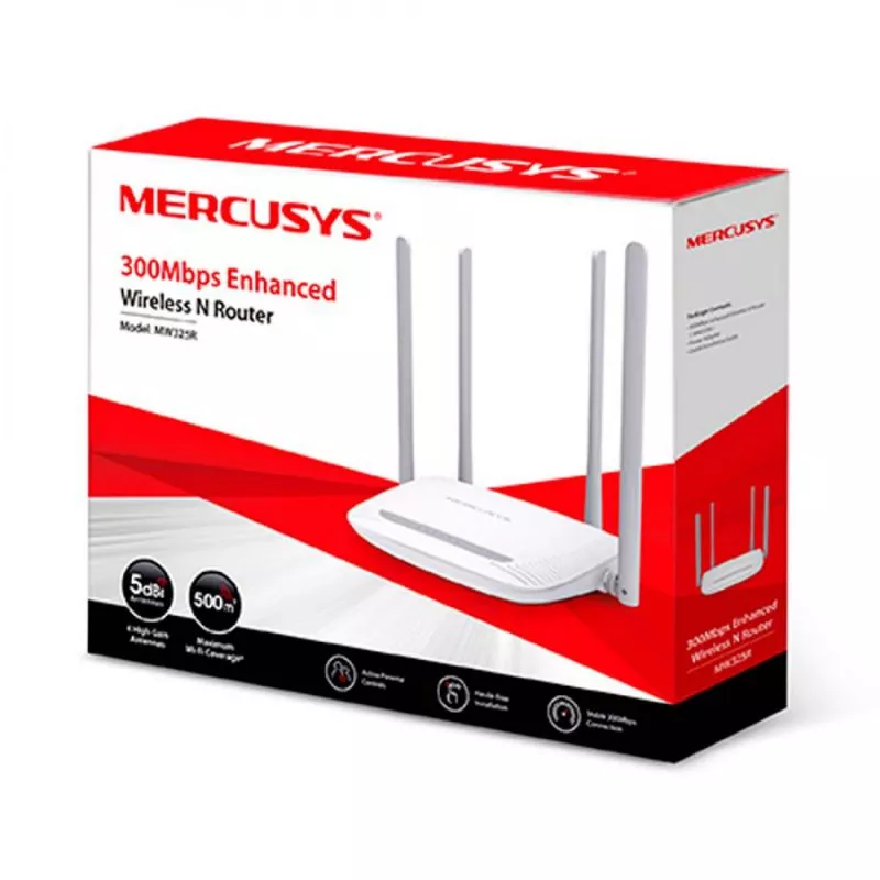 Router MERCUSYS Inalambrico 300mbps COLOR Blanco - Linalca