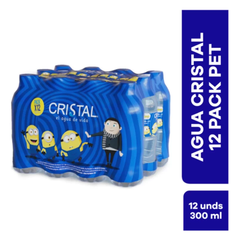 Agua Cristal Postobón P10 Ll12 und x 300 ml c/u - Mercacentro.com | Compra Online