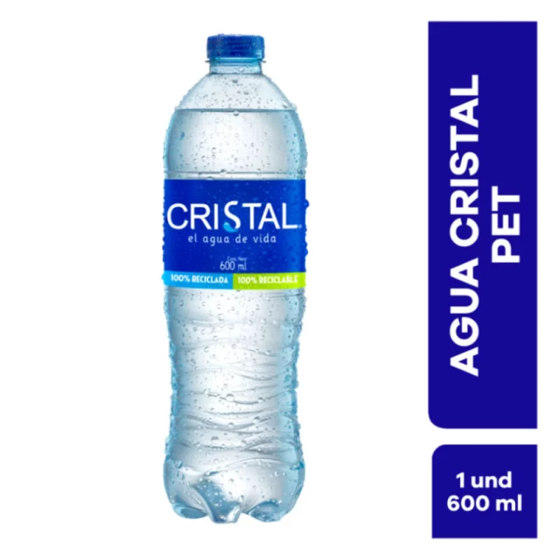 Agua Cristal Postobon x 600 ml - Mercacentro.com | Compra Online