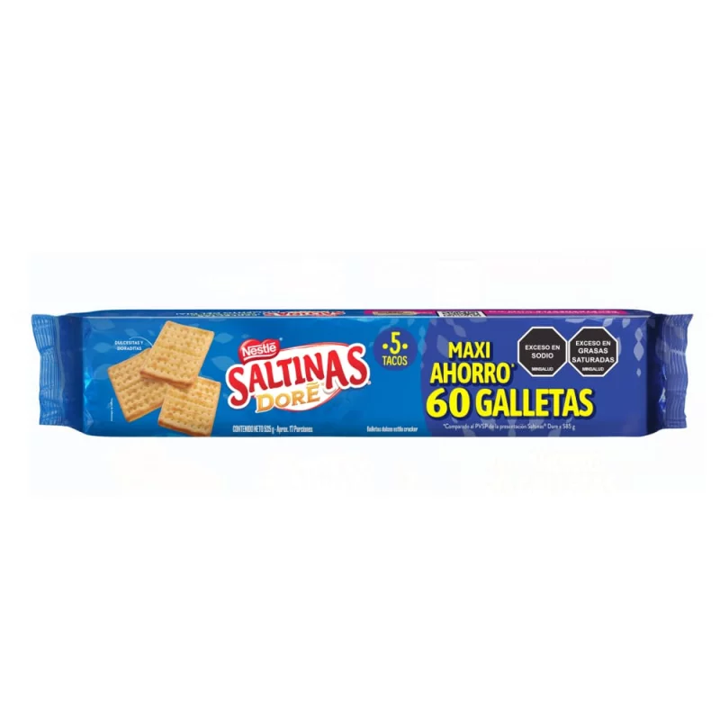 Galletas Saltinas Dore 5 Tacos x 525 g - Mercacentro.com | Compra Online