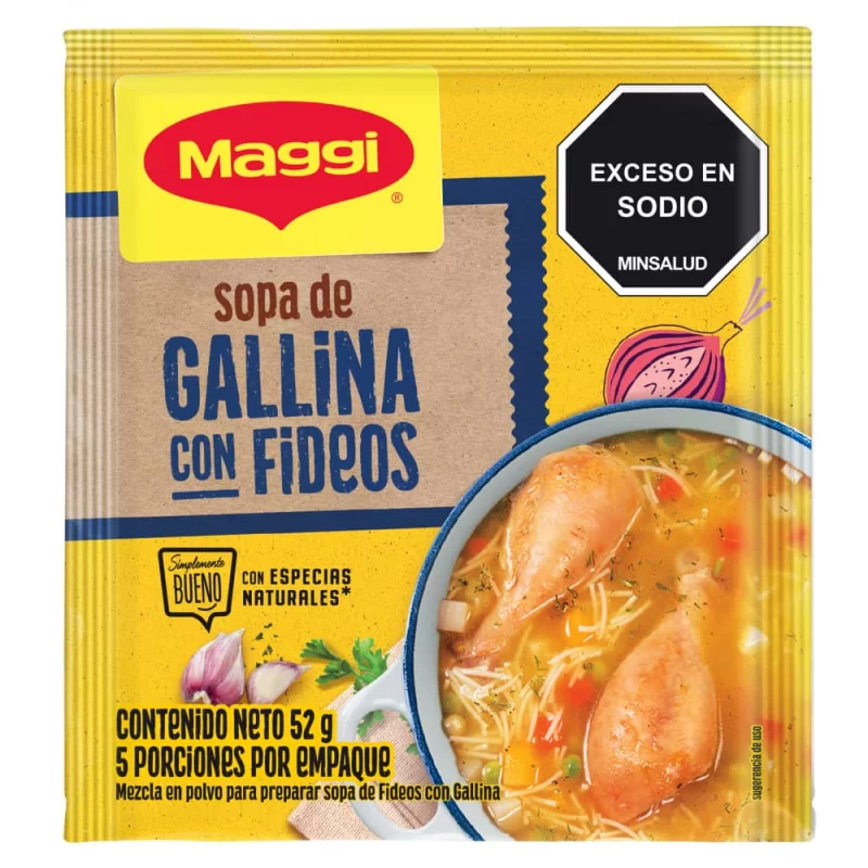 Sopa Maggi Gallina Con Fideos x 52 g - Mercacentro.com | Compra Online