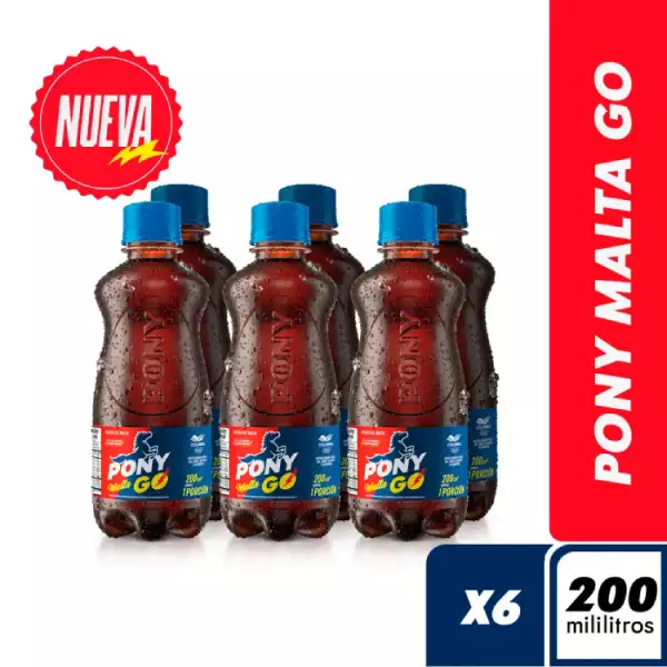 BEB PONY MALTA MINI GO X6 X200ml - Mercado Zapatoca