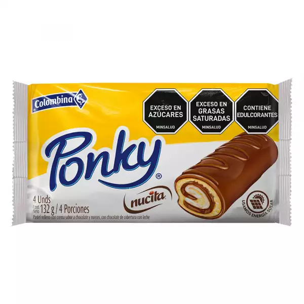 PASTELITOS PONKY CHOCOLATE X4 X132g - Mercado Zapatoca