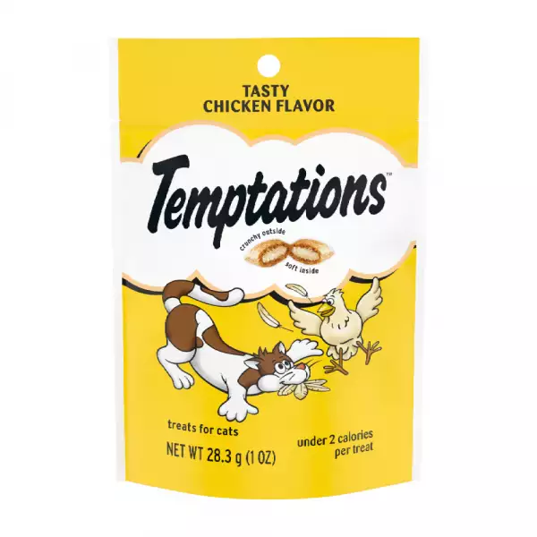 SNACKS TEMPTATIONS TASTY CHICKEN X28.3g - Mercado Zapatoca