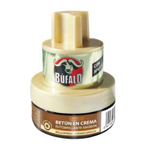 BETÚN BÚFALO CREMA AUTOBRILLANTE MARRÓN X40ml - Mercado Zapatoca