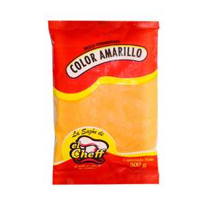 CONDIMENTO EL CHEFF COLOR AMARILLO X500g - Mercado Zapatoca