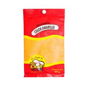CONDIMENTO EL CHEFF COLOR AMARILLO X60g - Mercado Zapatoca