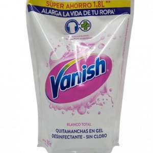 DESMANCHADOR LÍQUIDO VANISH BLANCO TOTAL GEL DOYPACK X1800ml - Mercado ...