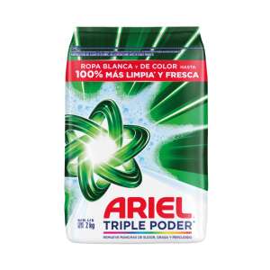 DETERGENTE POLVO ARIEL TRIPLE PODER X2000g - Mercado Zapatoca