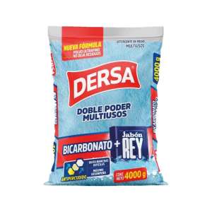 DETERGENTE POLVO DERSA MULTIUSOS BICARBONATO + JABÓN REY X4000g ...