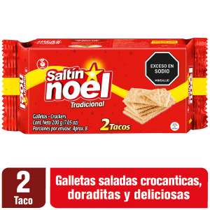 GALLETAS TACO SALTÍN NOEL TRADICIONAL X2U X200g - Mercado Zapatoca
