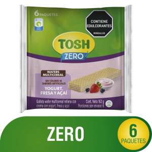 GALLETAS WAFER TOSH YOGURT FRESA AÇAÍ X6 X162g - Mercado Zapatoca