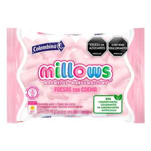 MASMELO MILLOWS FRESAS CON CREMA X145g - Mercado Zapatoca