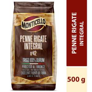 PASTA MONTICELLO PENNE RIGATE INTEGRAL X500g - Mercado Zapatoca