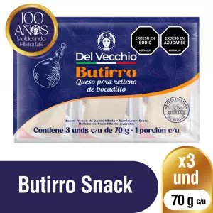 QUESO BUTIRRO DEL VECCHIO X70g X3u - Mercado Zapatoca