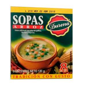 SOPA DURENA ARR ONZAS X120g - Mercado Zapatoca