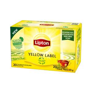 TE NEGRO LIPTON YELLOW LABEL X20s - Mercado Zapatoca