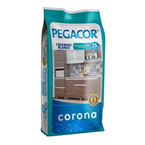 Pegacor Ceramico Blanco 25 Kg Corona - Ferretería Metrópolis Center