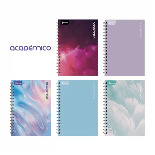 Cuaderno Argollado Durabook Academico Pequeño Femenino 80 Cuadriculado ...