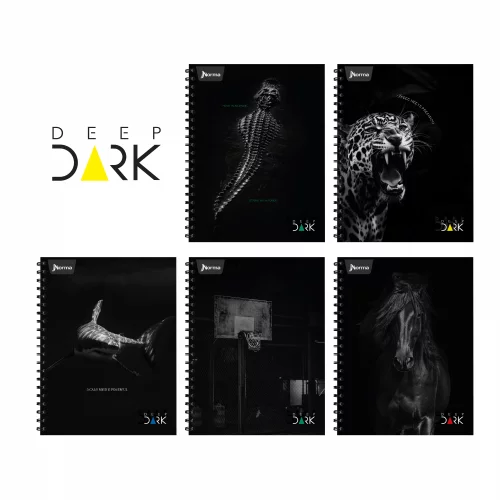 Cuaderno Argollado Durabook Grande Deep Dark 80 Cuadriculado Colombia ...