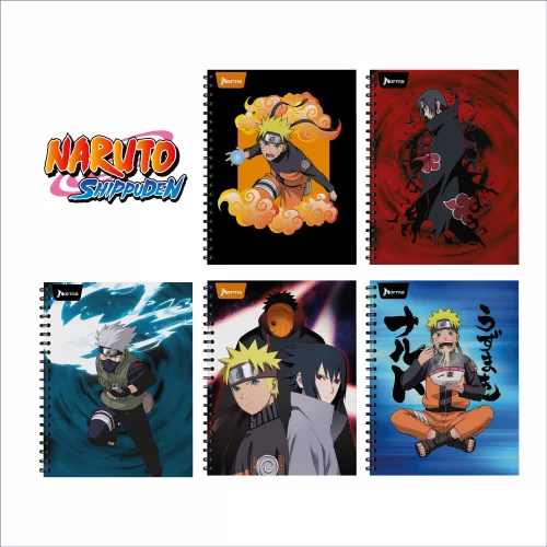 Cuaderno Argollado Durabook Grande Naruto 80 Cuadriculado Colombia ...