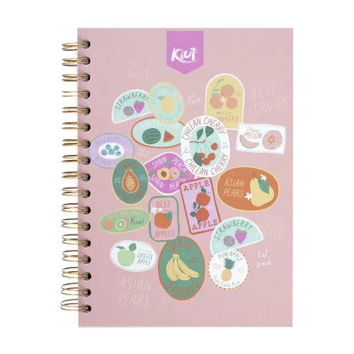 Cuaderno Argollado Durabook Kiut Pequeño 160 Hojas 5 Materias ...
