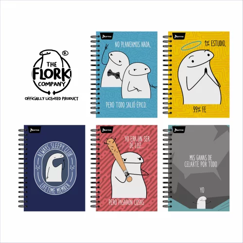 Cuaderno Argollado Durabook Lite Memes Pequeño 175 Hojas 7 Materias ...