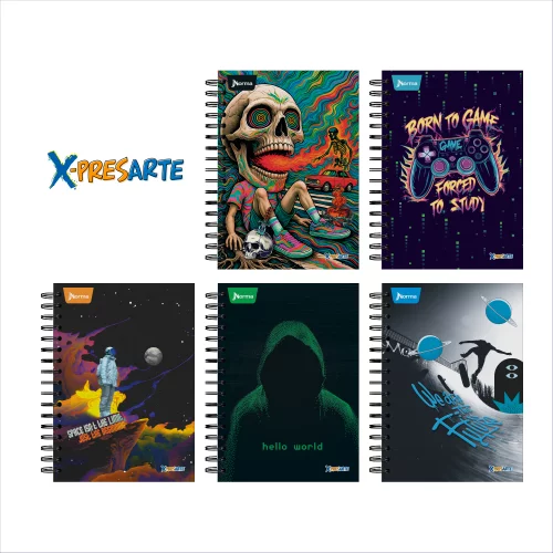 Cuaderno Argollado Durabook X-Presarte Masculino Pequeño 175 Hojas 7 ...