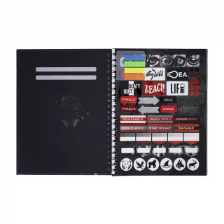 Cuaderno Argollado Durabook Grande Deep Dark 80 Cuadriculado Colombia ...