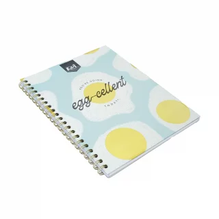 Cuaderno Argollado Durabook Grande Kiut 80 Cuadriculado Egg Cellent ...