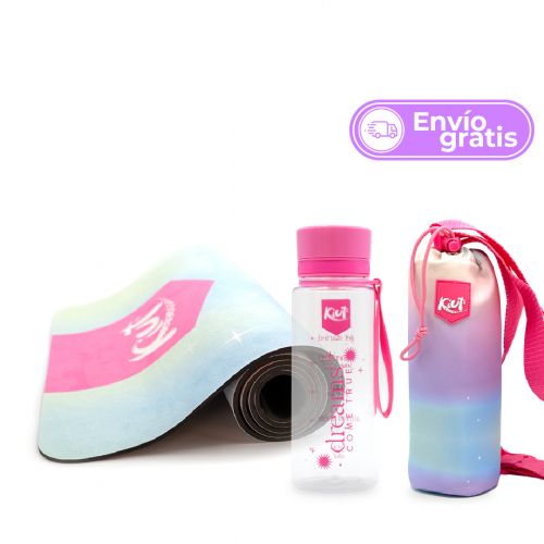 Kit: Flow Tapete de Yoga y Portabotella Kiut - Tienda Norma